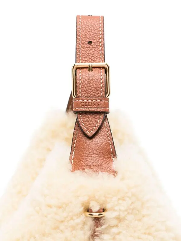Celine Shearling Hobo Bag - Multicolor