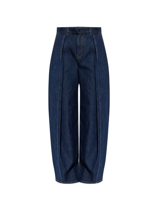Loewe Belted Wide-leg Denim Jeans - Multicolor
