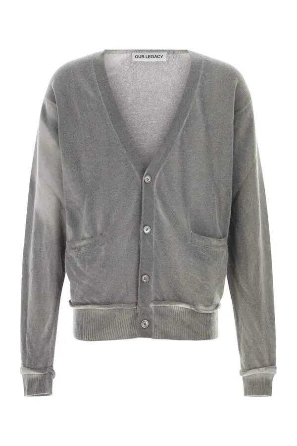 Our Legacy Grey Wool Cardigan