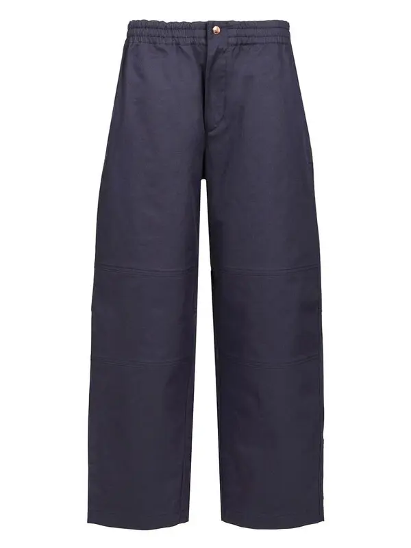 Moncler Cotton Gabardine Trousers - Blue