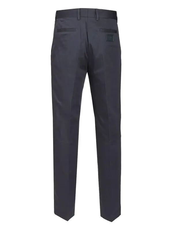 Fendi Gabardine Cigarette Trousers - Blue