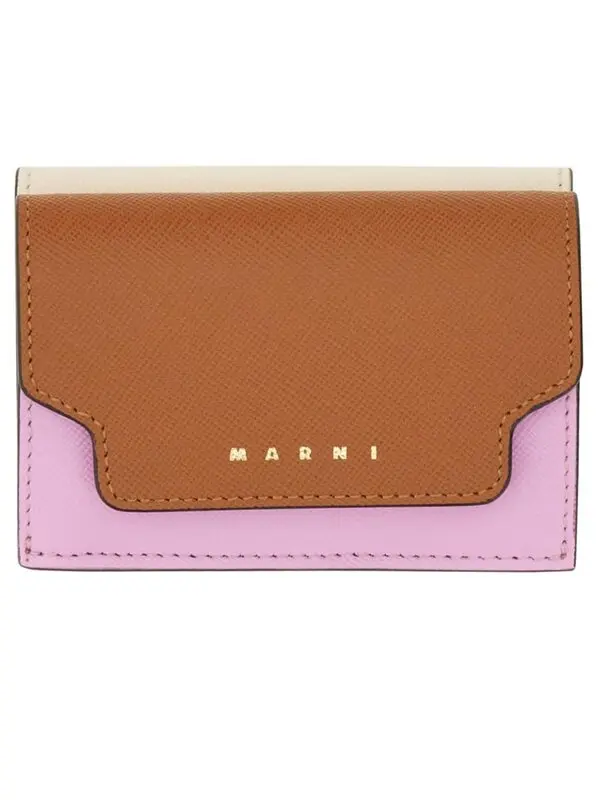 Marni Tri-fold Wallet - Pink