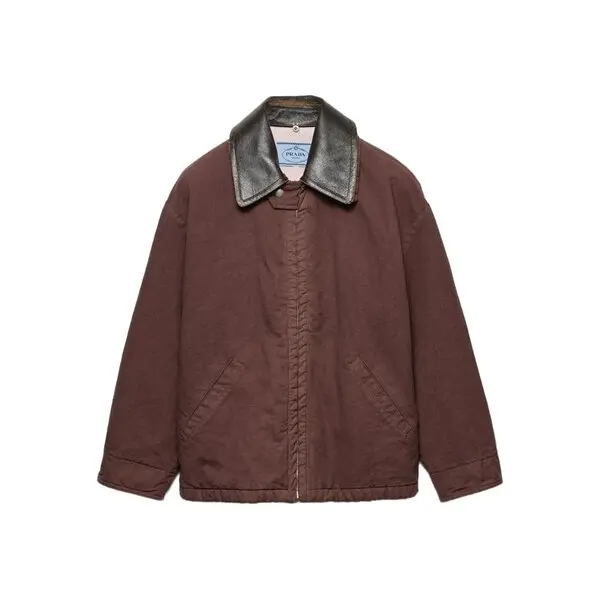 Prada Oversized Zip Fastening Jacket - Brown