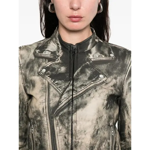 DIESEL® Neutrals Jackets Leather Jackets