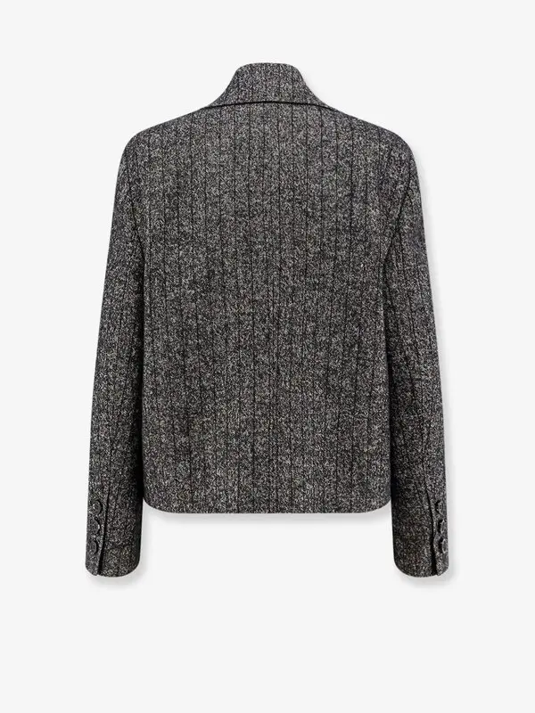 Dolce & Gabbana Wool Blend Striped Double-breasted Blazer