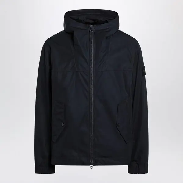 Stone Island Navy Cotton Zip-up Jacket