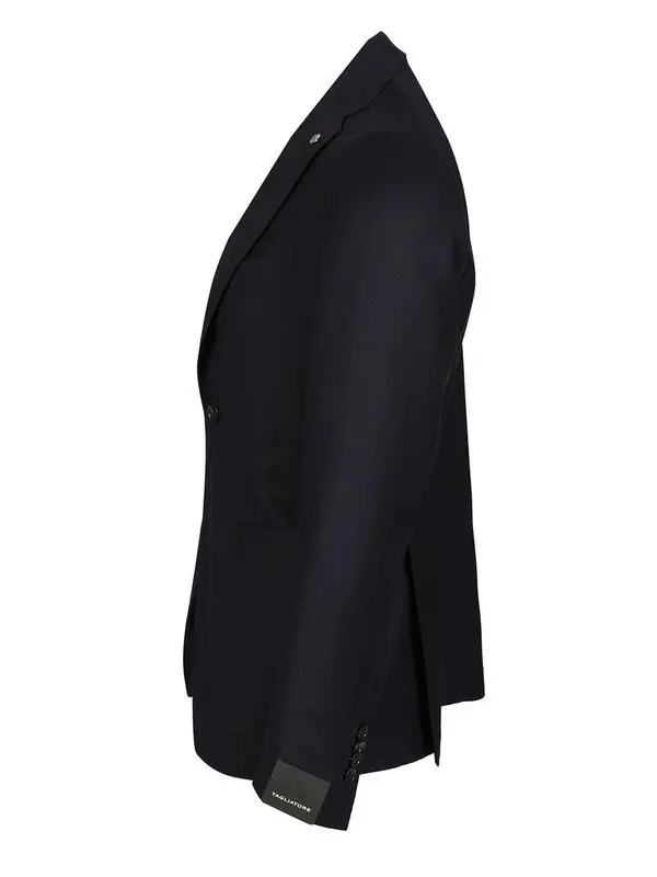 Tagliatore Wool And Silk Suit - Blue