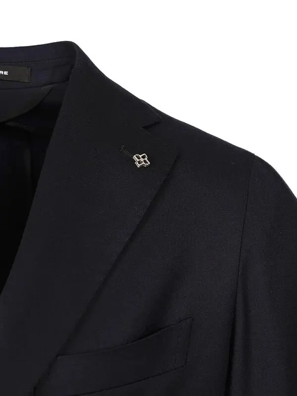 Tagliatore Wool And Silk Suit - Blue