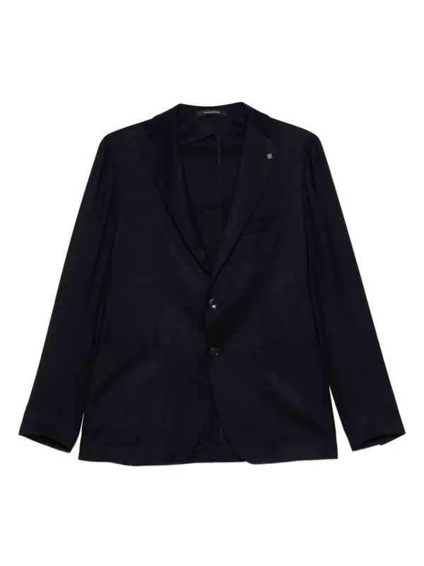 Tagliatore Wool And Silk Suit - Blue