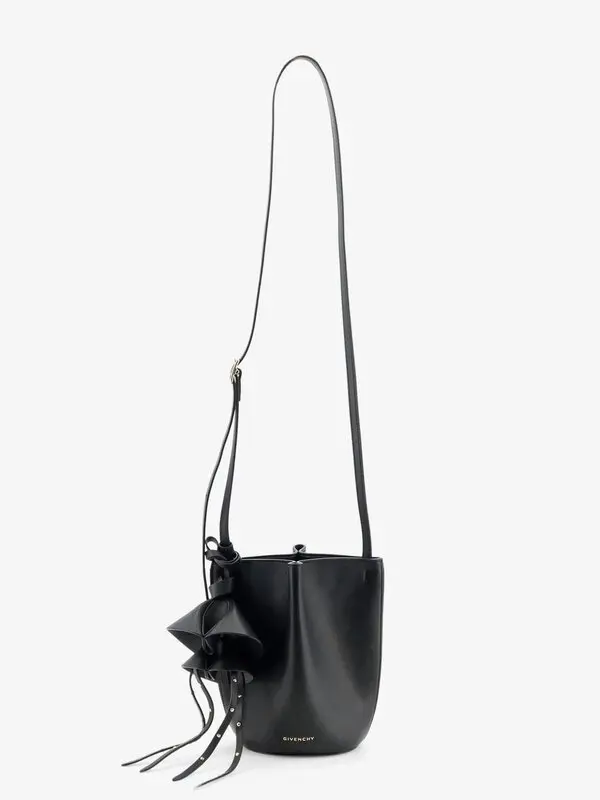 Givenchy Nano Snap Leather Crossbody Bag - Black