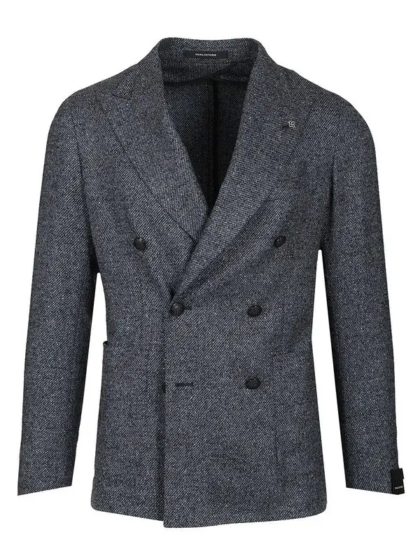 Tagliatore Double-breasted Wool And Silk Blazer