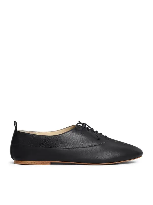 Celine Perforated Richelieu Shoes - Black