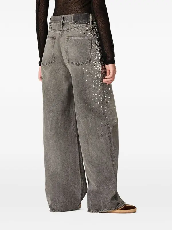 GOLDEN GOOSE Studded Boyfriend Denim Jeans - Multicolor