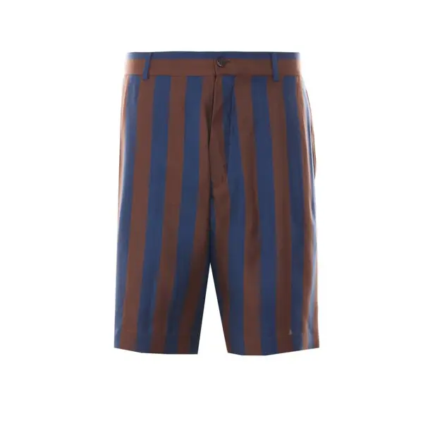 Fendi Pequin Stripes Silk Bermuda