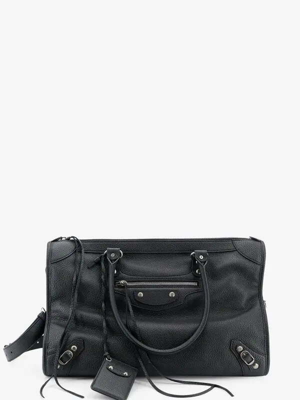 Balenciaga Le City Business Leather Travel Bag - Black