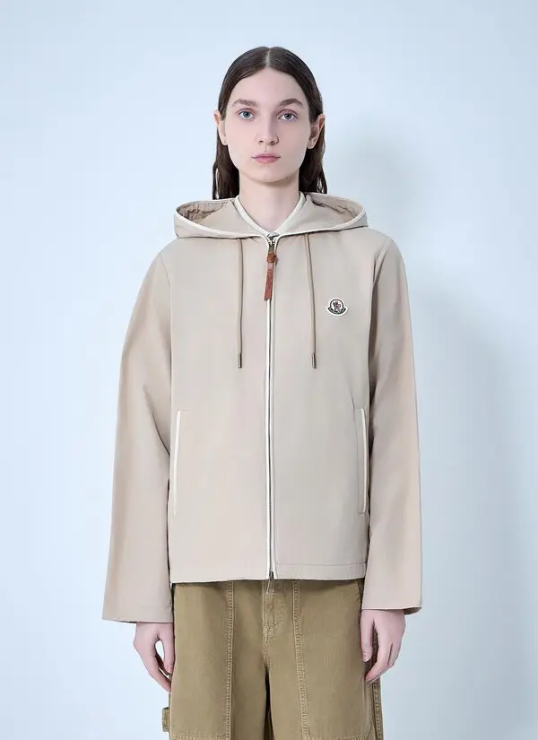 Moncler Sarracenia Hooded Zip Jacket - Cream