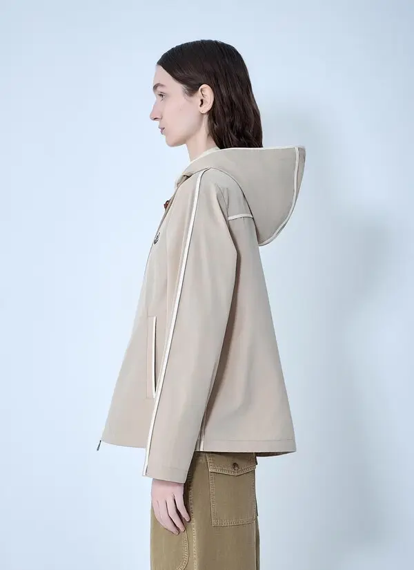 Moncler Sarracenia Hooded Zip Jacket - Cream