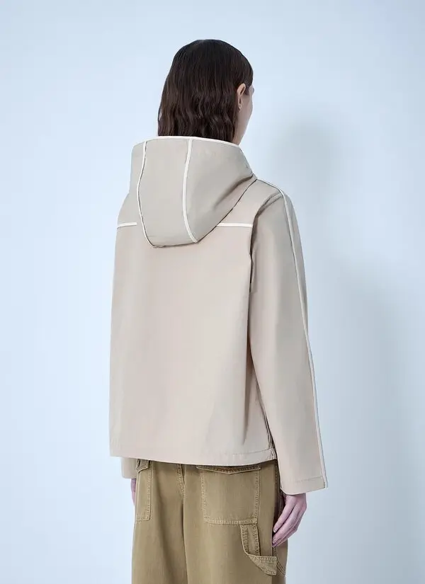Moncler Sarracenia Hooded Zip Jacket - Cream
