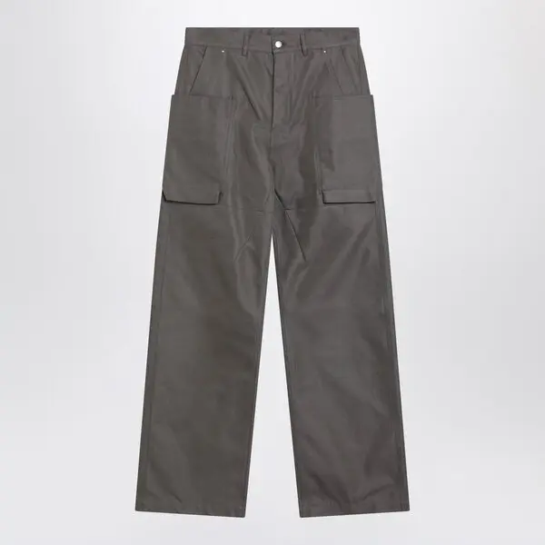 Rick Owens Dust-colored Cotton-blend Trousers