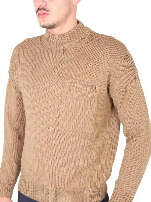 TEN C Turtleneck Shirt - Cream