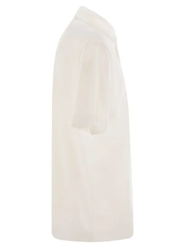 Herno Cotton Jersey Polo Shirt - White