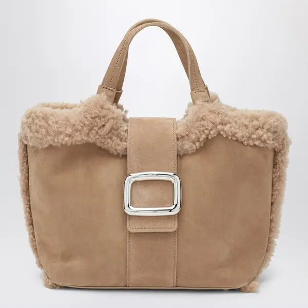 ROGER VIVIER Viv' Choc Mini Leather Shopping Bag