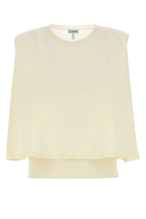 Loewe Ivory Wool Vest - White