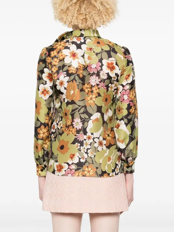 Celine Printed Silk Shirt
