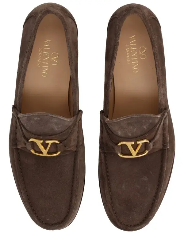 Valentino Garavani Mocassino Vlogo Signature - Brown