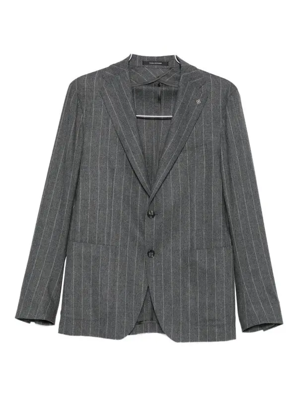 Tagliatore Montecarlo Pinstriped Suit - Gray
