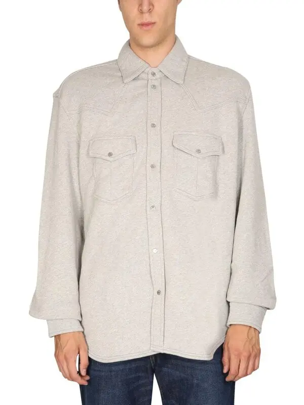 DIESEL® Cotton Shirt - Gray
