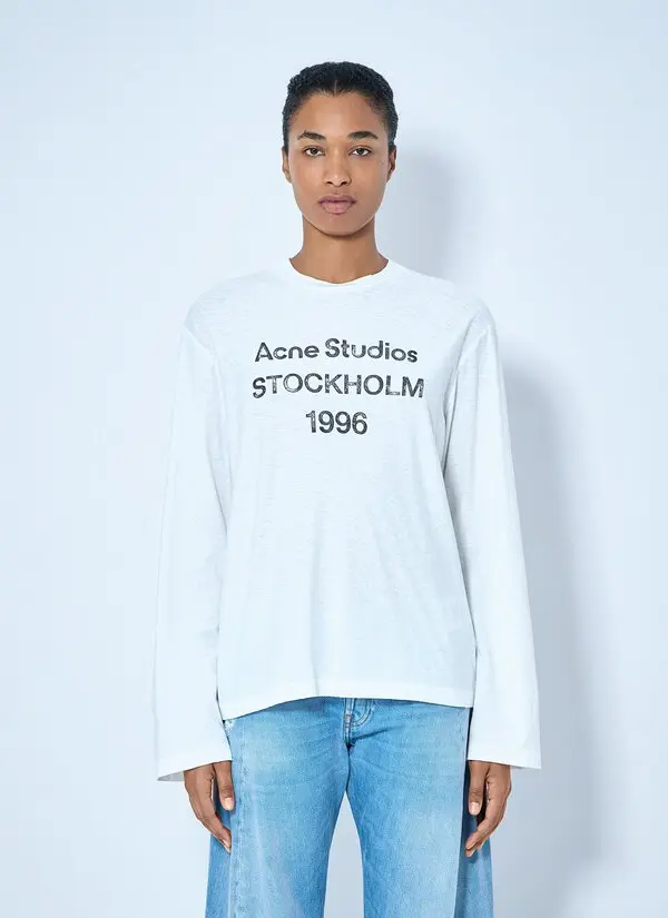 Acne Studios Logo Motif Long-sleeve T-shirt