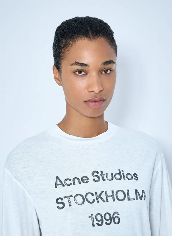 Acne Studios Logo Motif Long-sleeve T-shirt