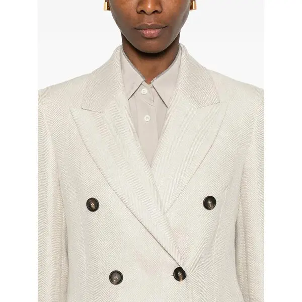 Brunello Cucinelli Neutrals Jackets Blazers