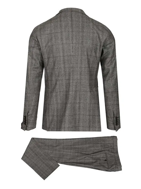 Tagliatore Montecarlo Prince Of Wales Suit I - Gray