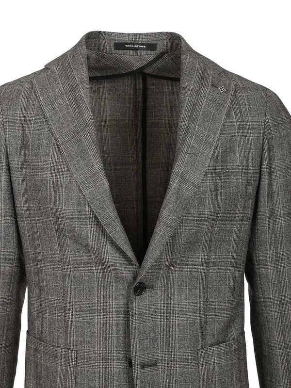 Tagliatore Montecarlo Prince Of Wales Suit I - Gray
