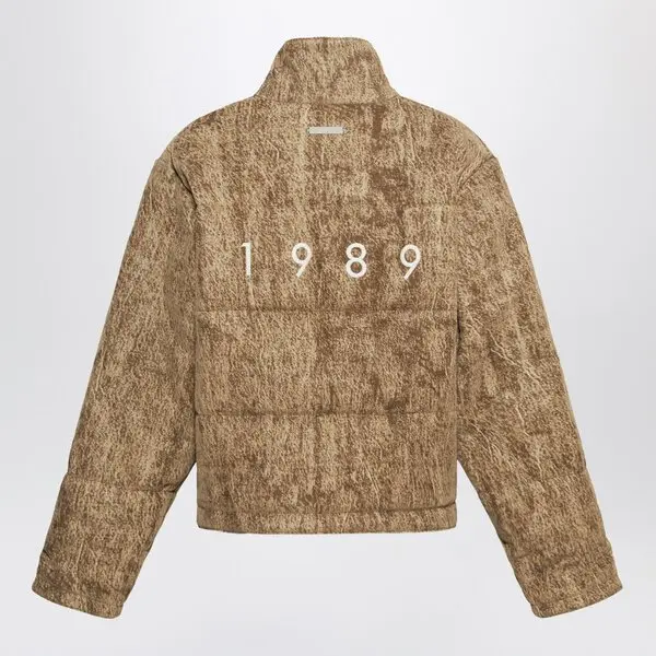 1989 STUDIO Camouflage Print Down Puffer Jacket - Cream
