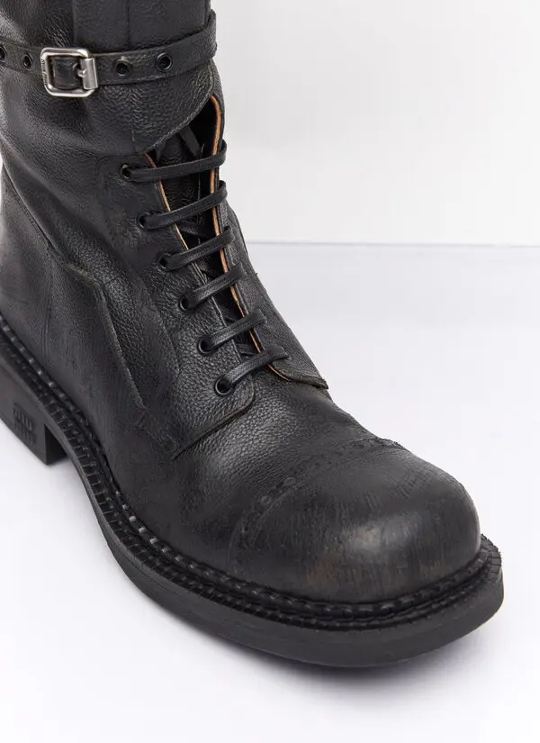 Miu Miu High Leather Boots