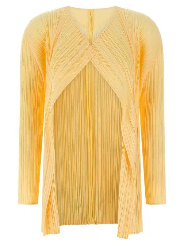Issey Miyake Mellow Pleats' Cardigan