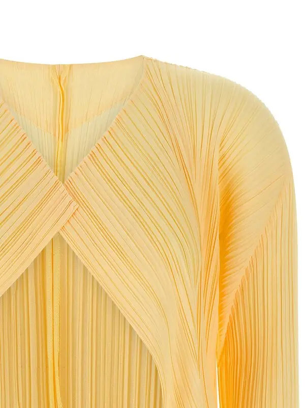 Issey Miyake Mellow Pleats' Cardigan