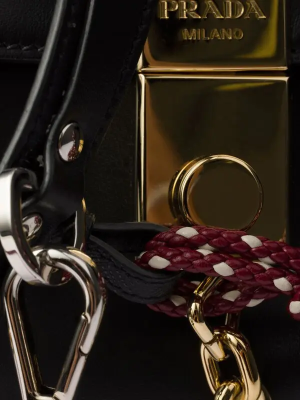 Prada Soft Sound Large Leather Shoulder Bag