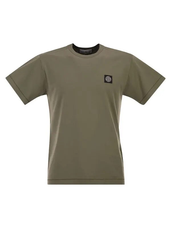 Stone Island Slim Fit T-shirt With Compass Patch