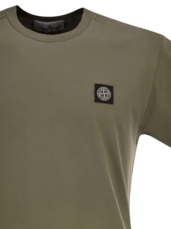Stone Island Slim Fit T-shirt With Compass Patch