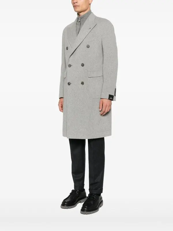 Tagliatore London Double-breasted Coat - Gray