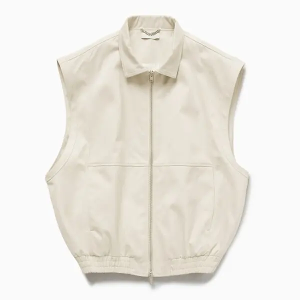 1989 STUDIO Light Gabardine Vest - Cream