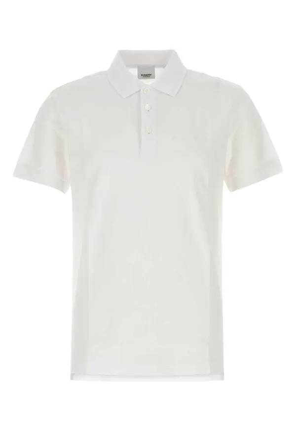 Burberry Piquet Polo Shirt - White