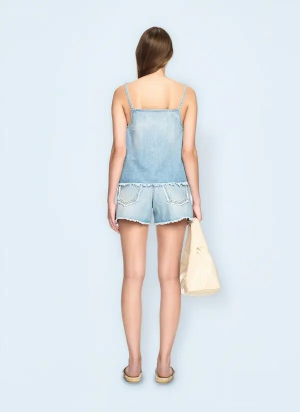 Off-White Denim Shorts - Blue