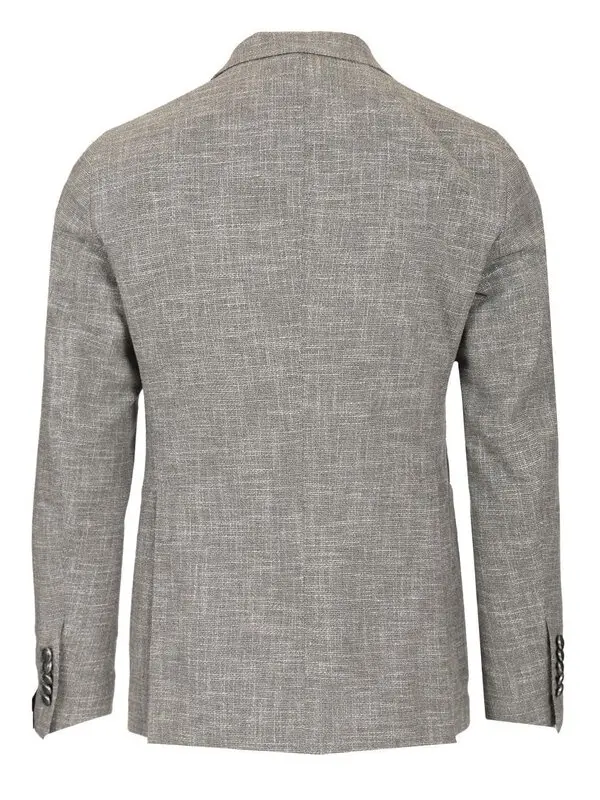 Tagliatore Double-breasted Herringbone Jacket - Gray