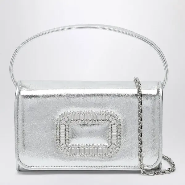 ROGER VIVIER Leather Micro Pilgrim Bag