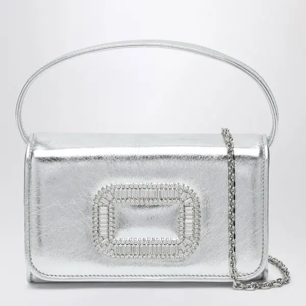 ROGER VIVIER Micro Pilgrim Bag - Silver